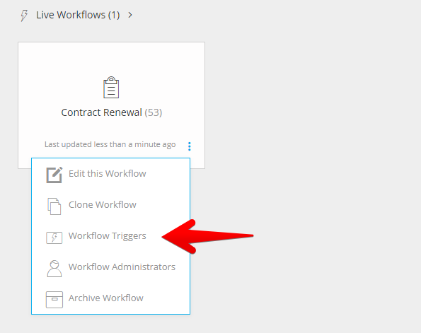 Configuring a Workflow Trigger
